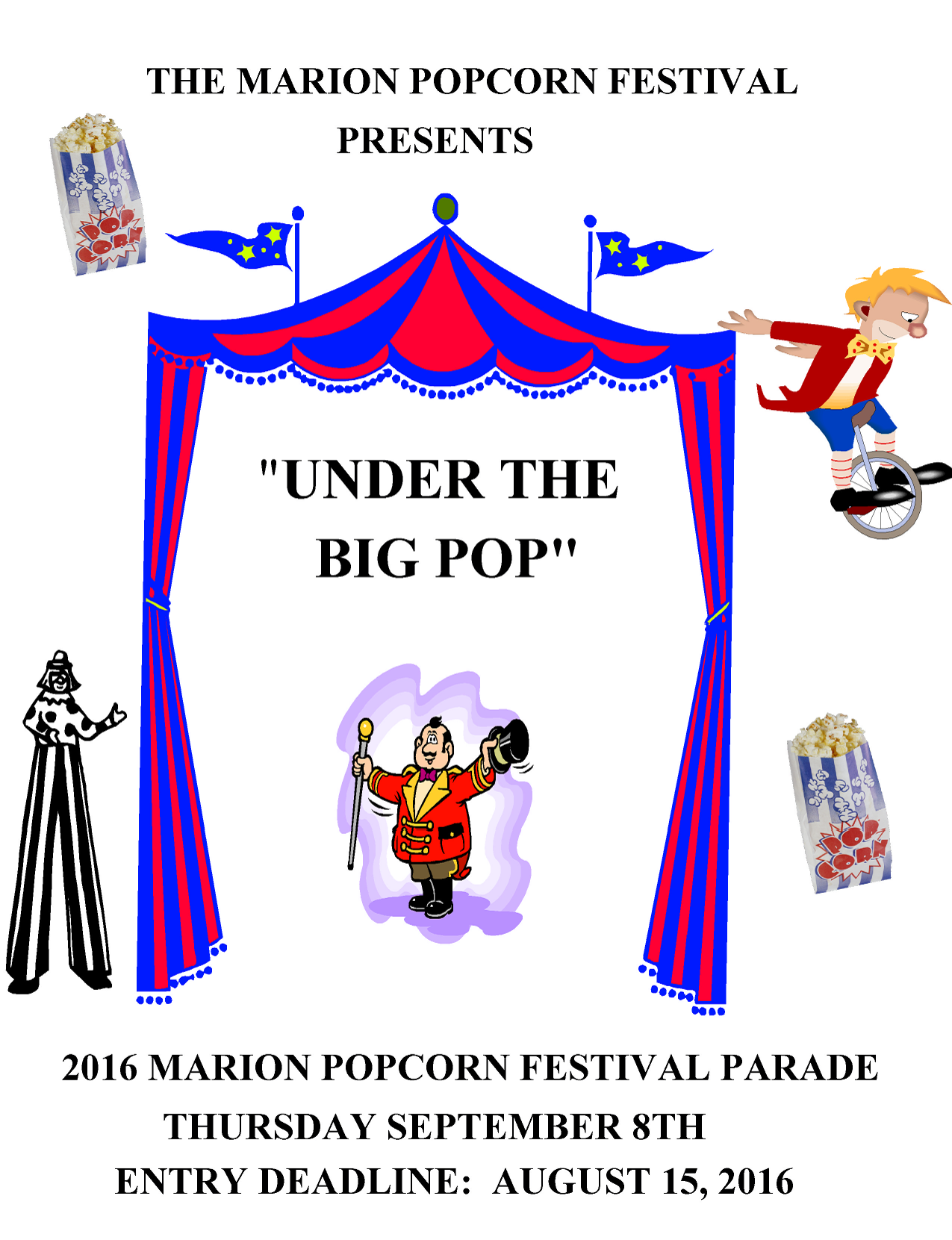 2016 parade flyer - Marion Popcorn Festival